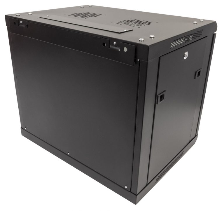 Black 9U Wall Mounted 600*450*500mm Data Network Cabinet Rack | CCTV101