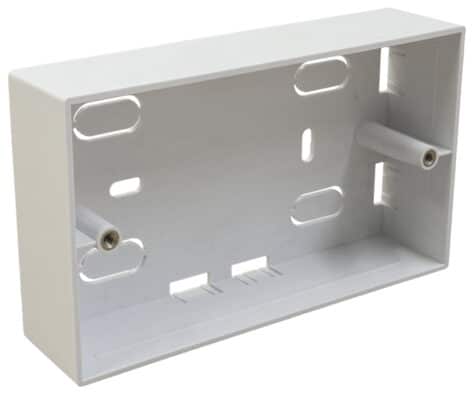 White UK Faceplate Back Box (146*86*37) | CCTV101