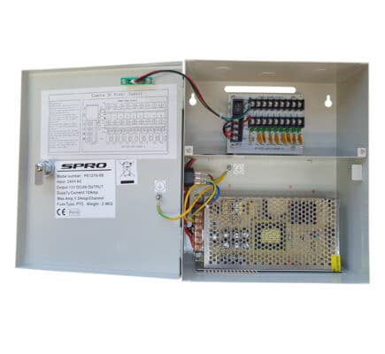 CCTV 12V DC 10Amp 9 Channel PSU Lockable Power Supply Unit Distribution ...