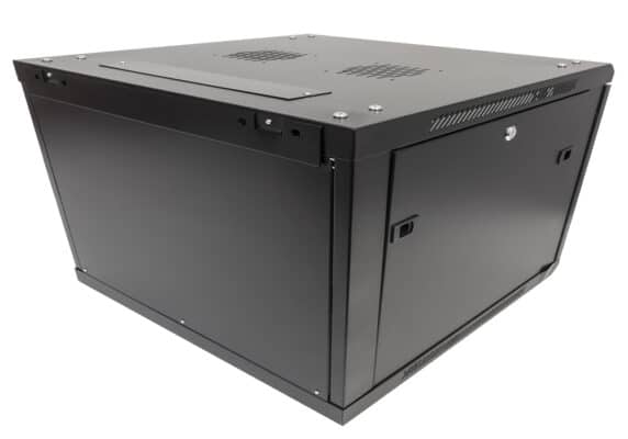 Black 6U Wall Mounted 600*600*370mm Data Network Cabinet Rack | CCTV101